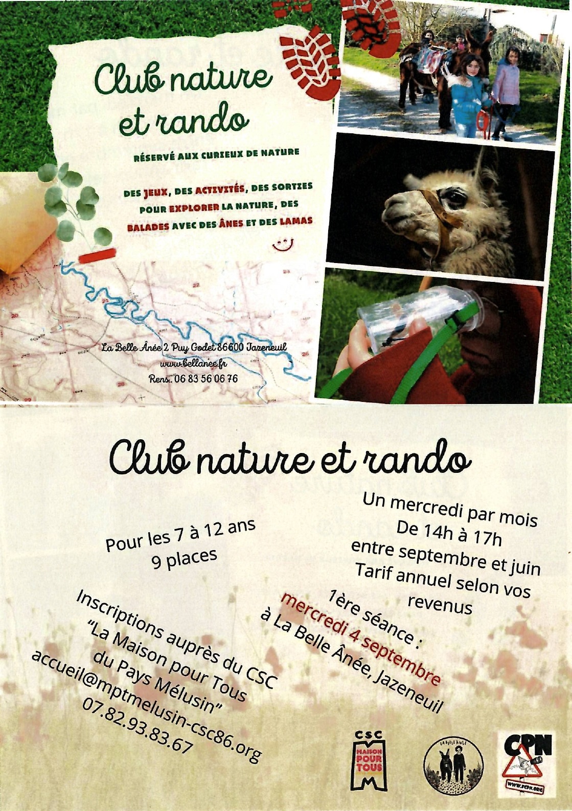 Club Nature et Rando par La Belle Ânée - CSC "La Maison pour Tous du ...